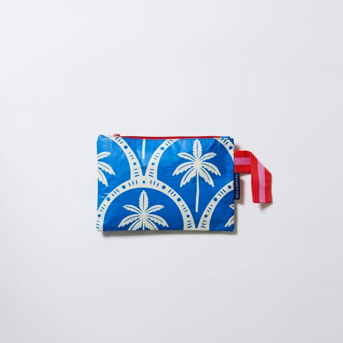 Mini Zip Pouch – Blue Palm – Stanleyandstone
